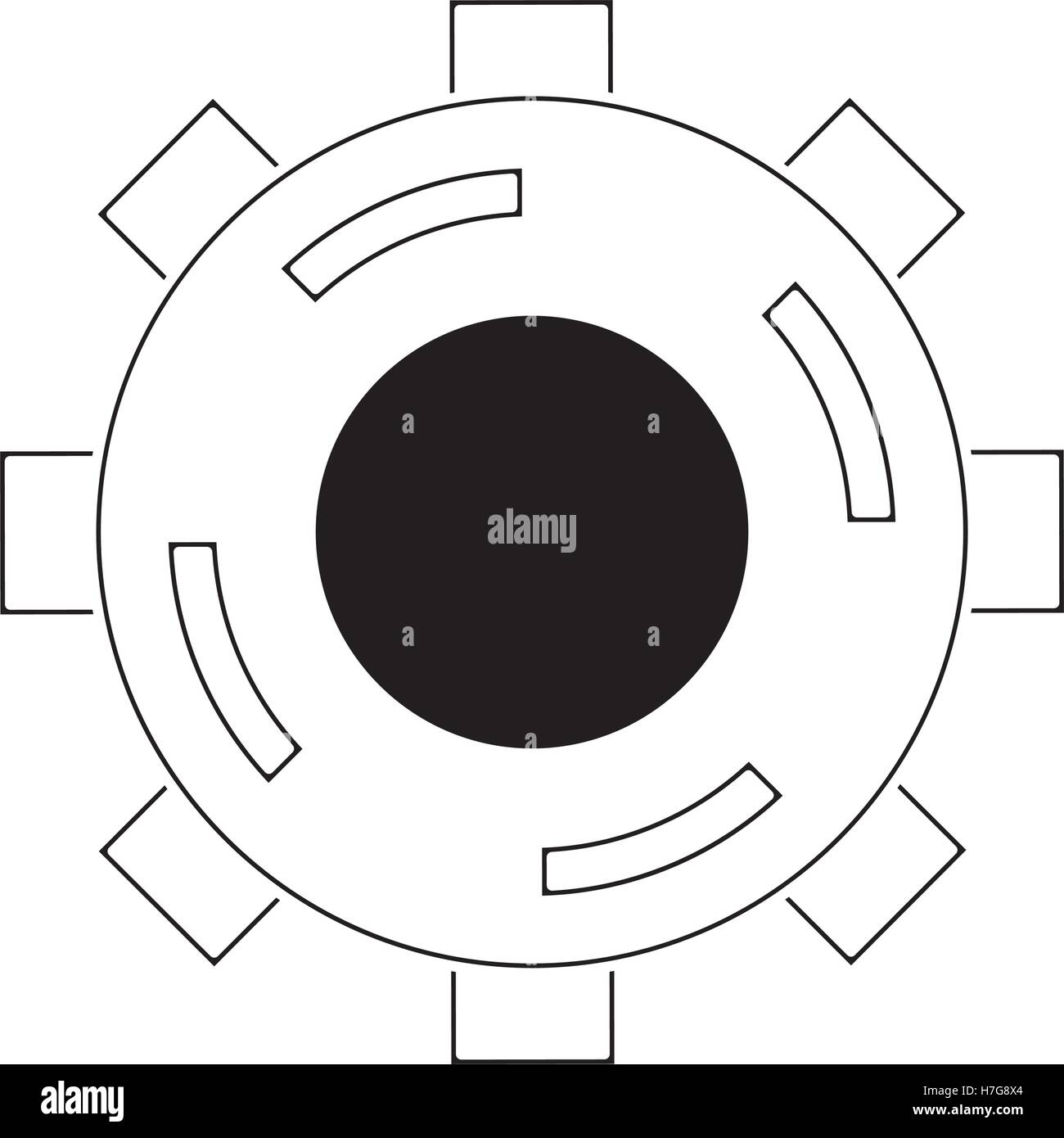 Isolated gear object design Stock Vector Image & Art - Alamy