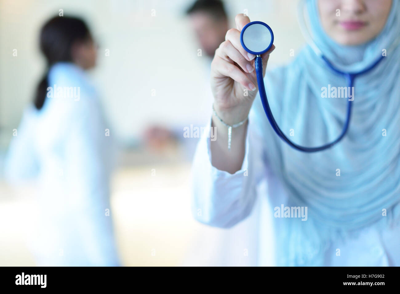 Confident muslim medical student pose hi-res stock photography and ...