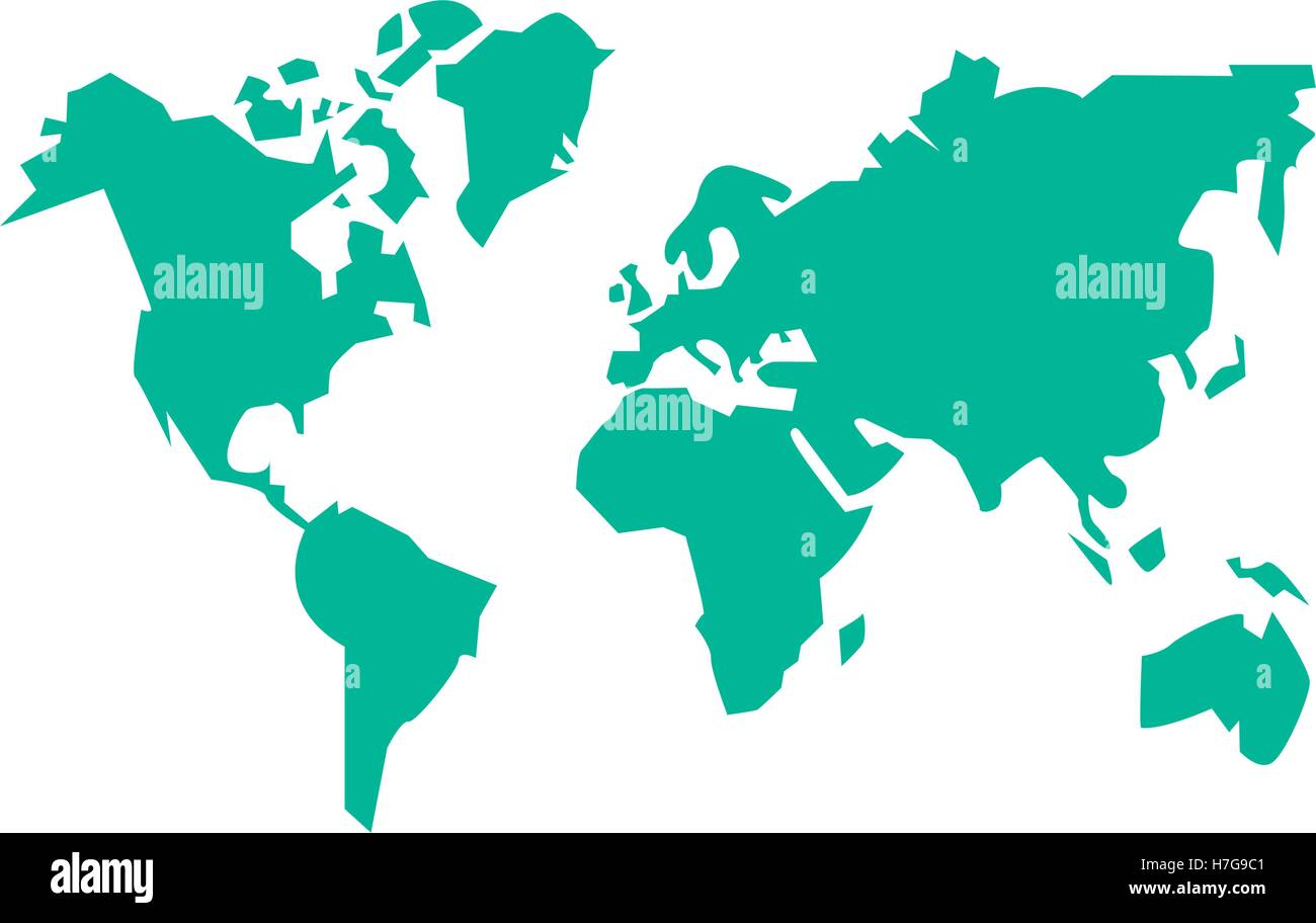 Isolated continents of planet design Stock Vector Image & Art - Alamy