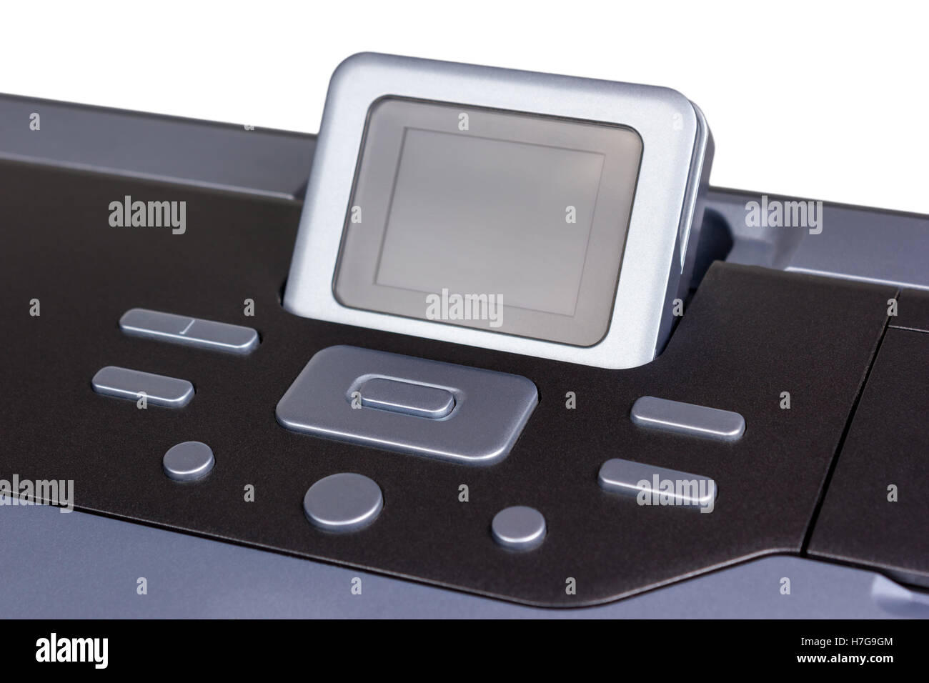 Electronic collection - modern inkjet printer isolated on white ...