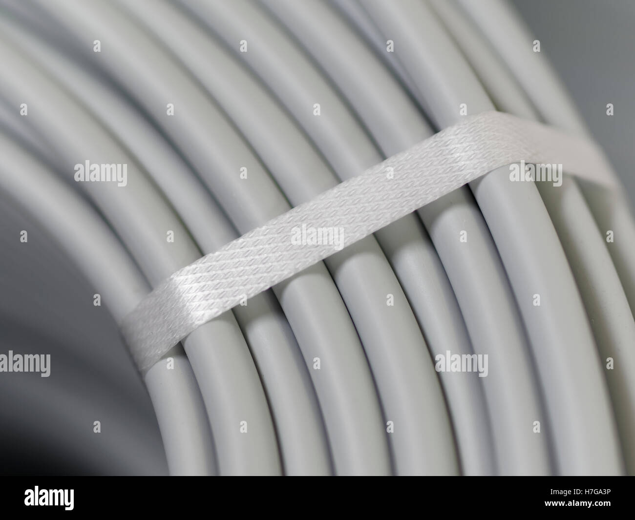 Electric cable roll detail Stock Photo - Alamy