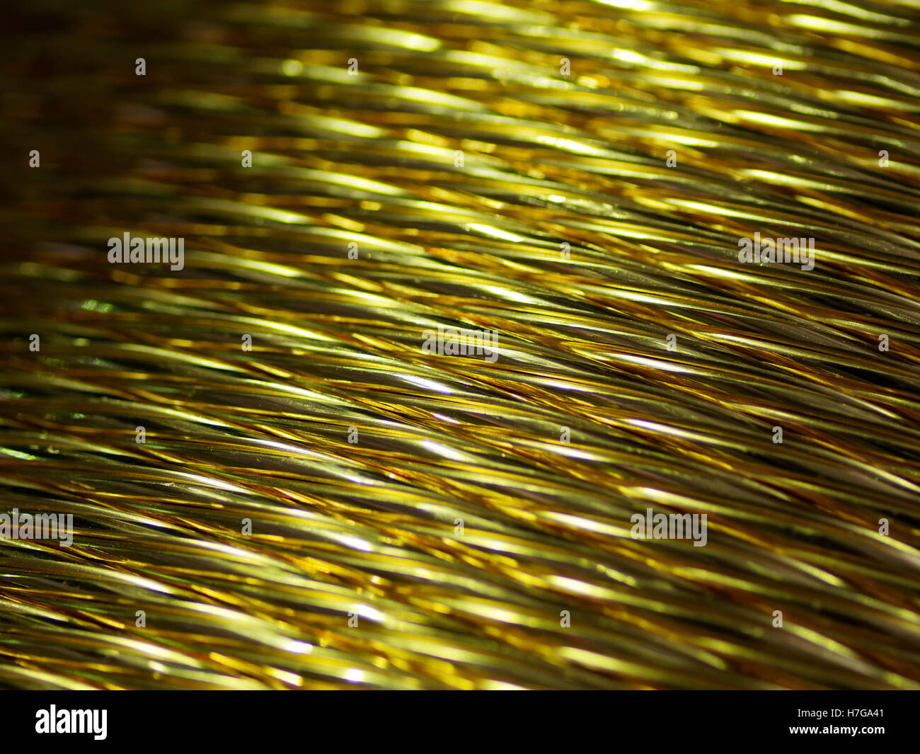 Pure copper wire detail Stock Photo - Alamy
