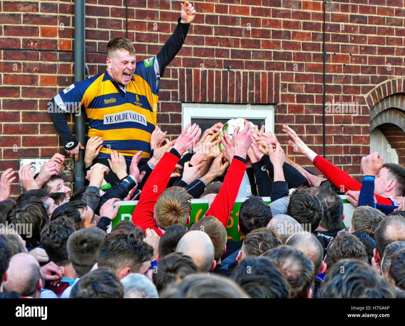 Medieval football ashbourne hi-res stock photography and images - Alamy