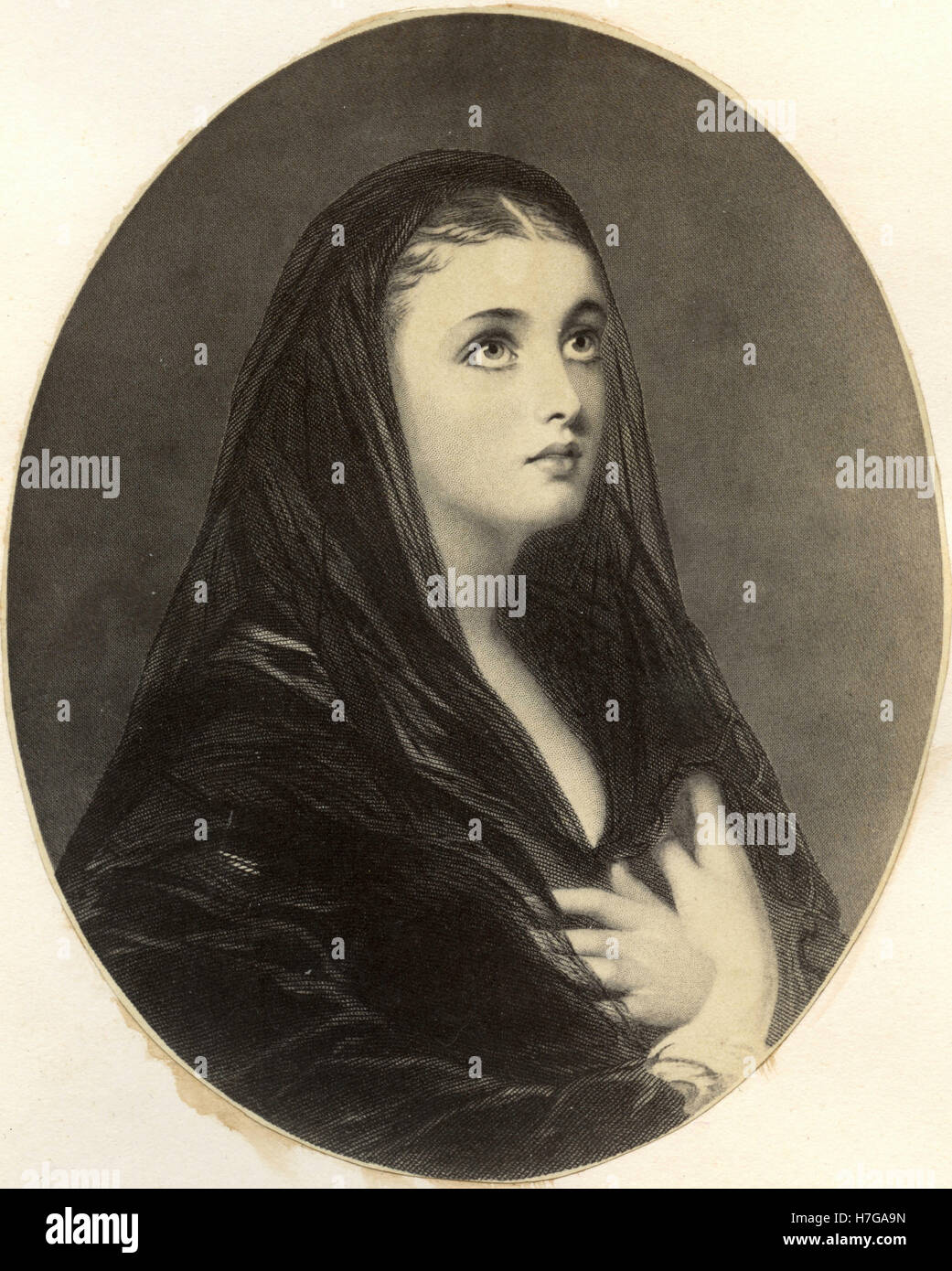 Pious looking woman hi-res stock photography and images - Alamy