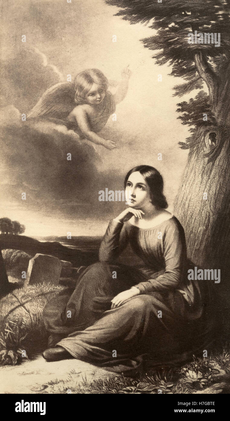 Woman as an angel hi-res stock photography and images - Alamy