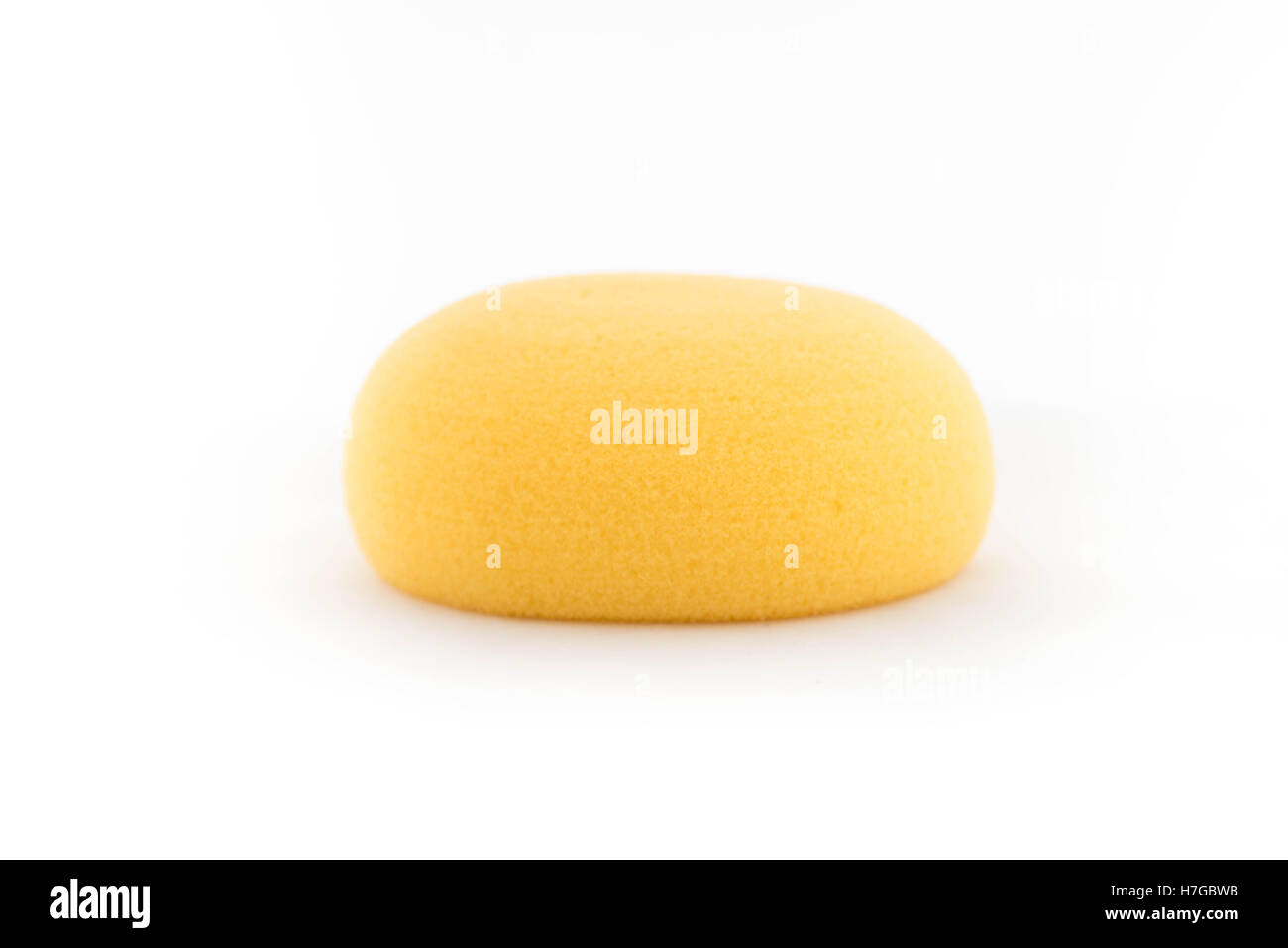 Yellow washing sponge texture Cut Out Stock Images & Pictures - Alamy