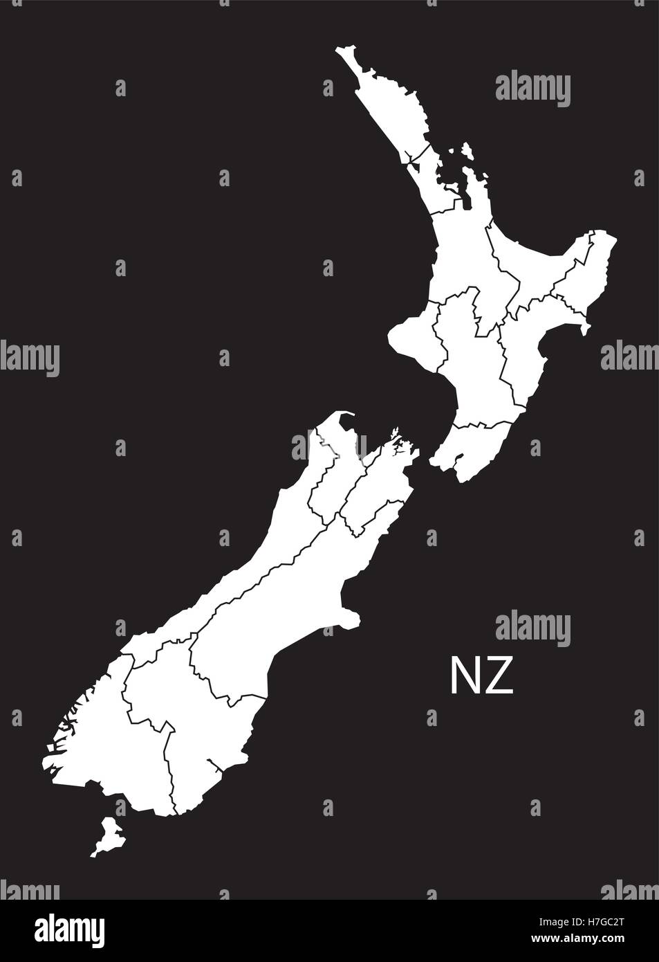 New zealand vector vectors hi-res stock photography and images - Alamy