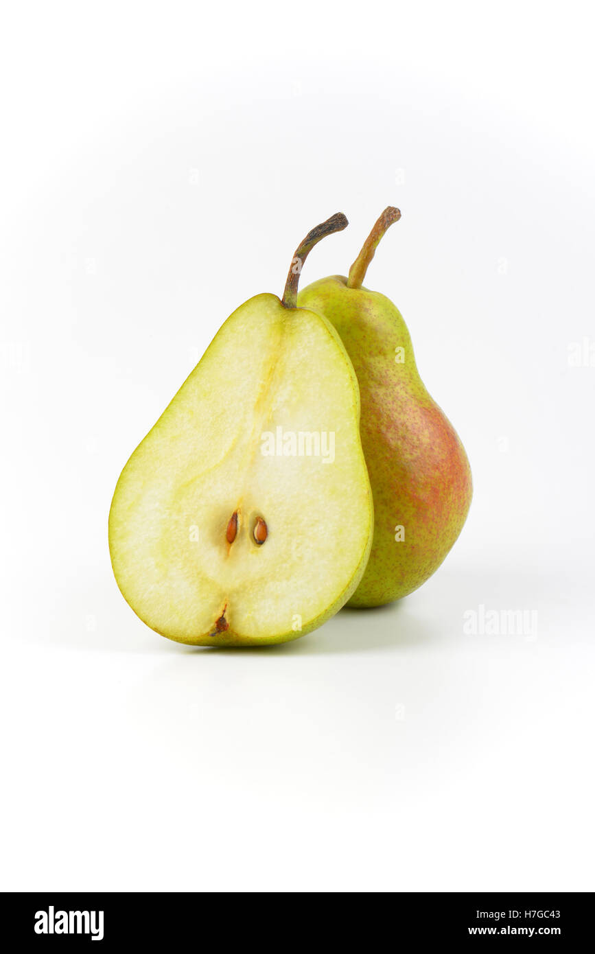 Pear half pears on Cut Out Stock Images & Pictures - Alamy
