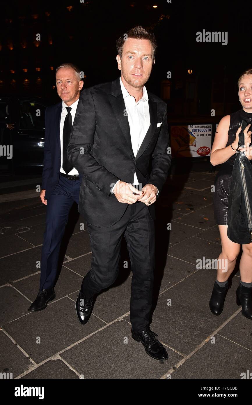 Ewan McGregor arrives for dinner at the restaurant Taste following the ...