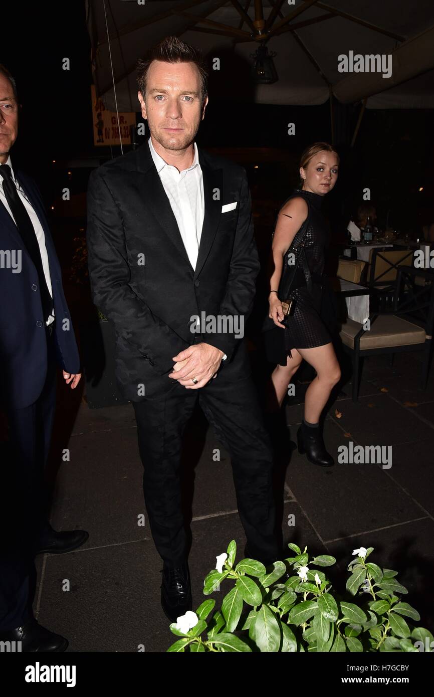 Ewan McGregor arrives for dinner at the restaurant Taste following the ...