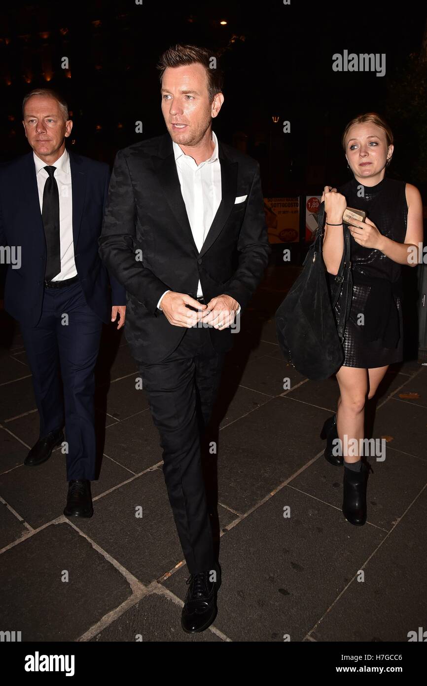 Ewan McGregor arrives for dinner at the restaurant Taste following the ...