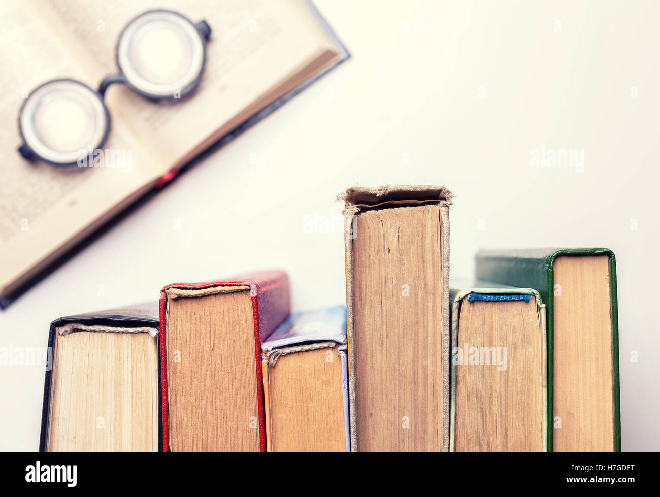 Battered old book cover hi-res stock photography and images - Alamy