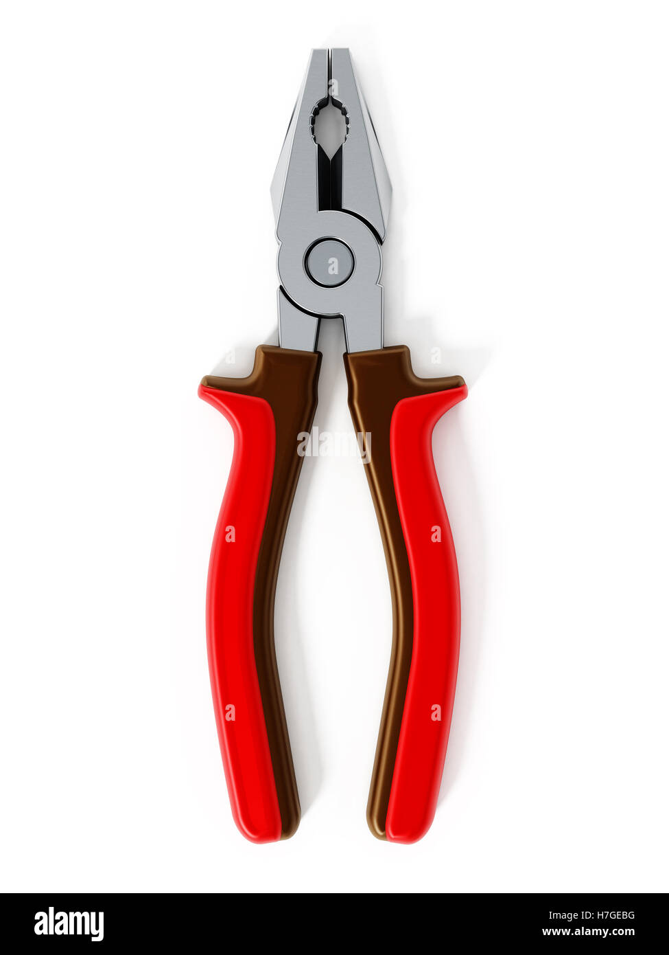 Pliers isolated on white background. 3D illustration Stock Photo - Alamy