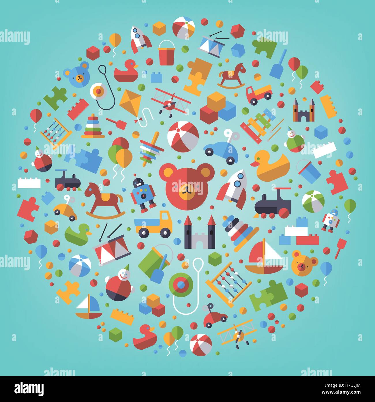 Toddler birthday background Stock Vector Images - Alamy