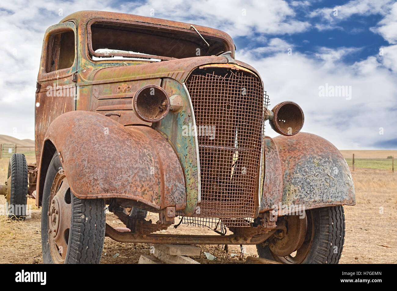 Old Chevrolet truck rusting away at Rush Ranch, in Fairfield ...