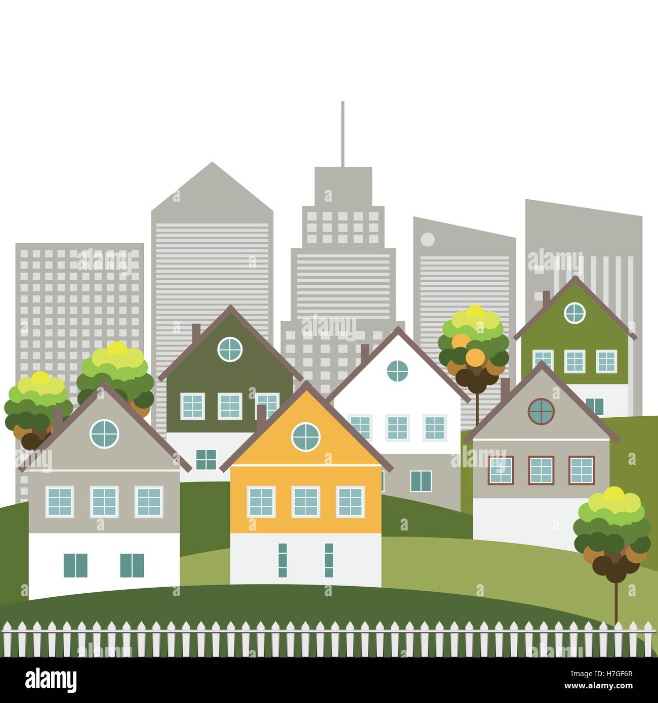 Modern Green City Concept Stock Vector Image & Art - Alamy