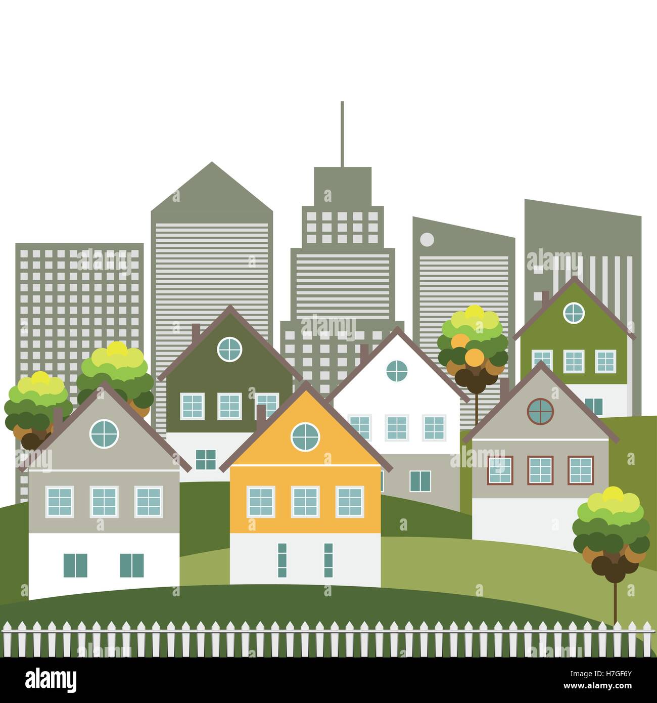 Modern Green City Concept Stock Vector Image & Art - Alamy