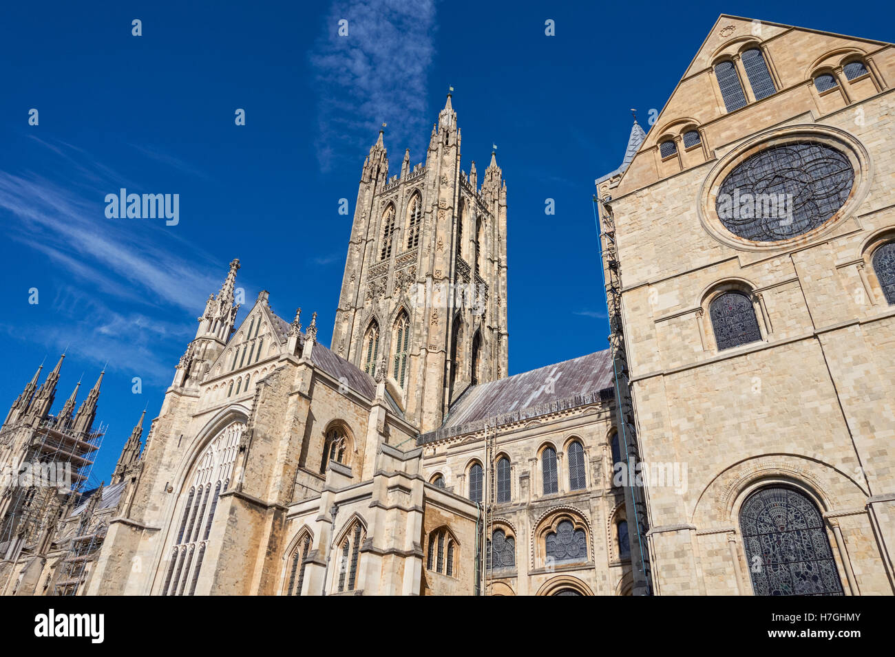 Canterbury Cathedral in Canterbury, Kent England United Kingdom UK ...