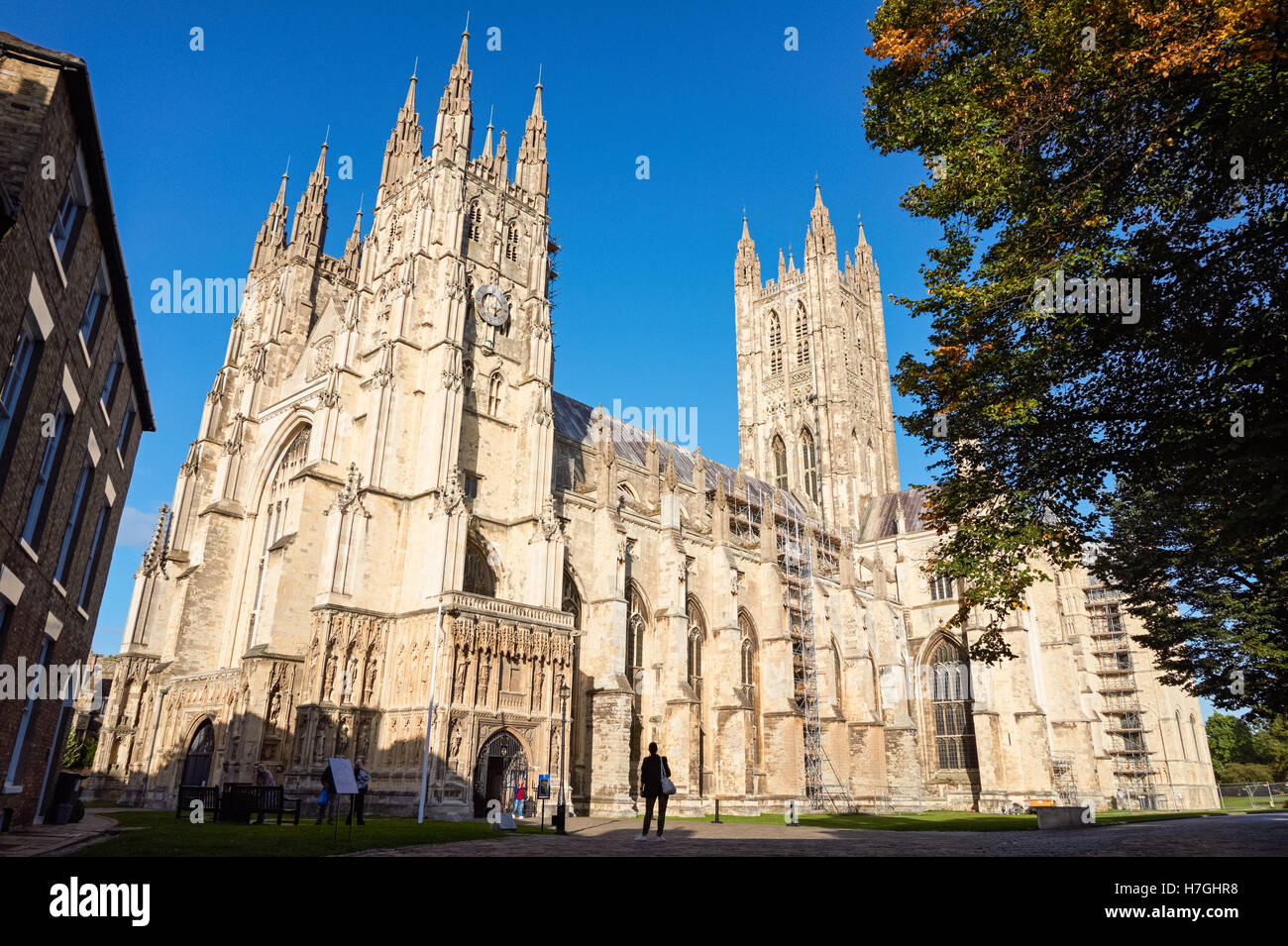 Canterbury Cathedral in Canterbury, Kent England United Kingdom UK ...