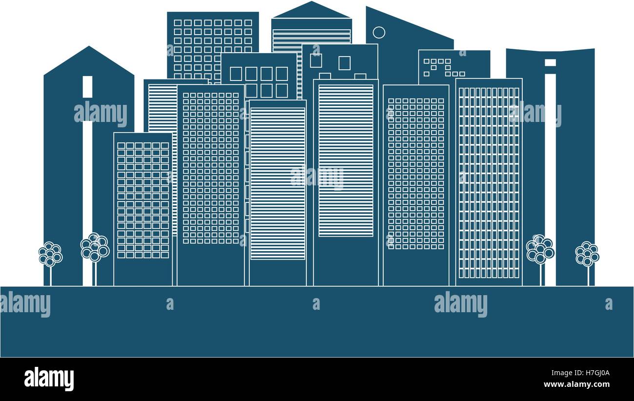 Modern Business City Concept Stock Vector Image & Art - Alamy