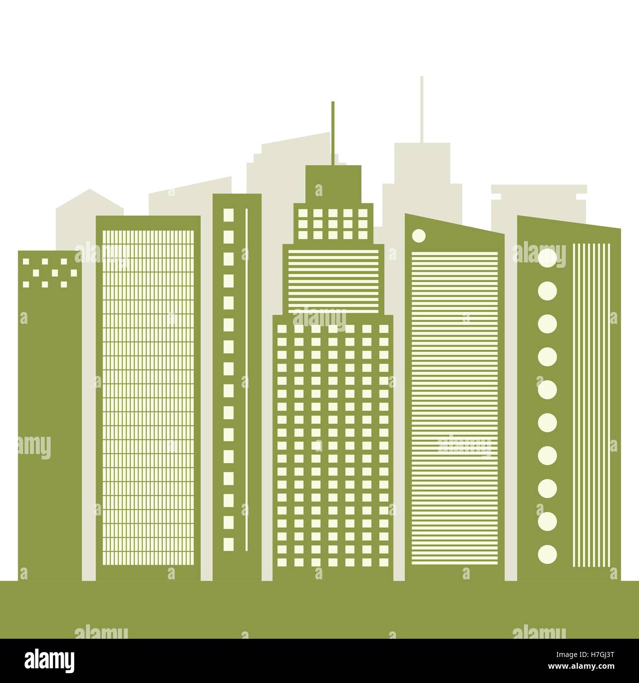 Modern Eco City. Think Green Concept Stock Vector Image & Art - Alamy