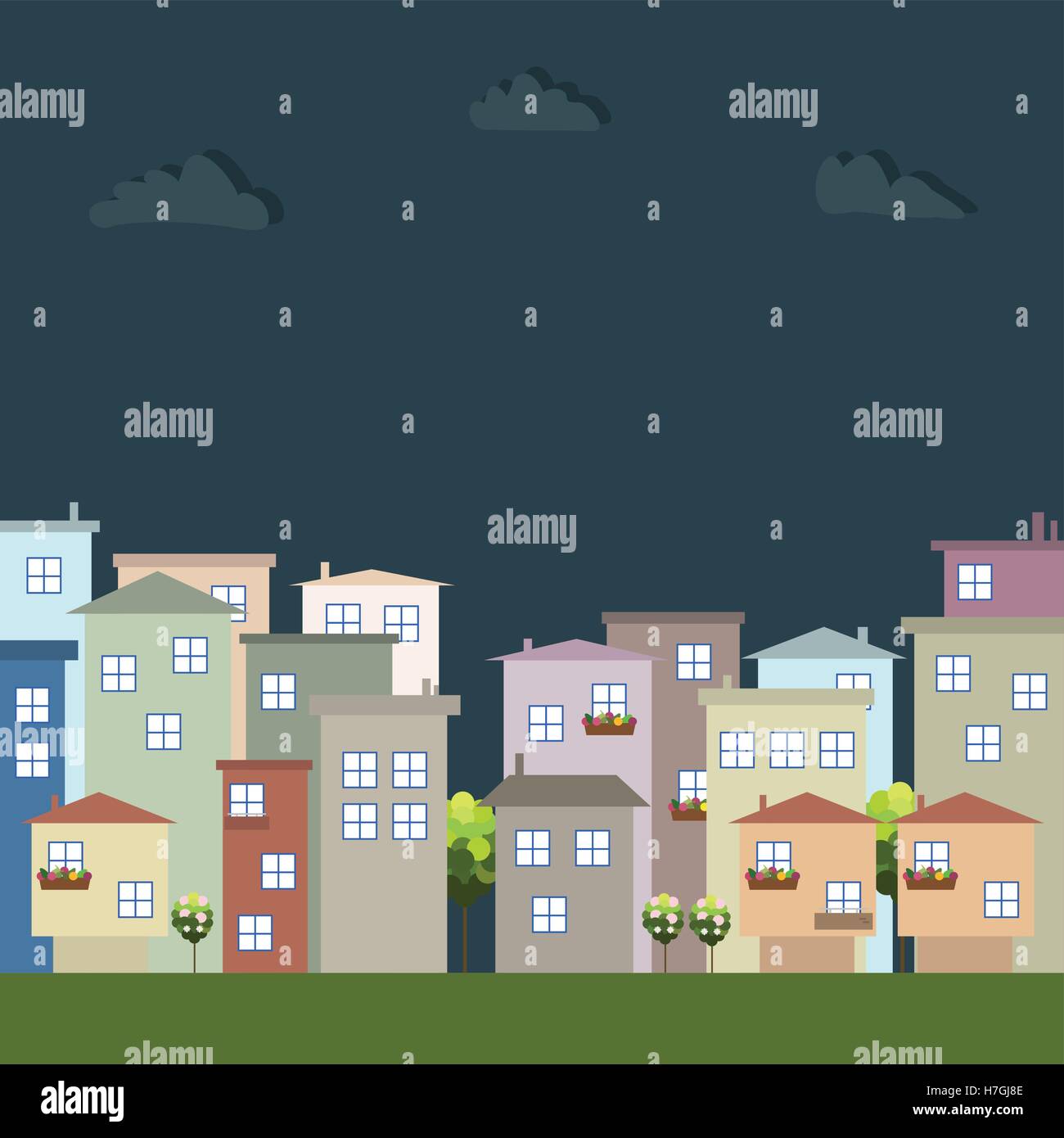 Neighbors market Stock Vector Images - Alamy