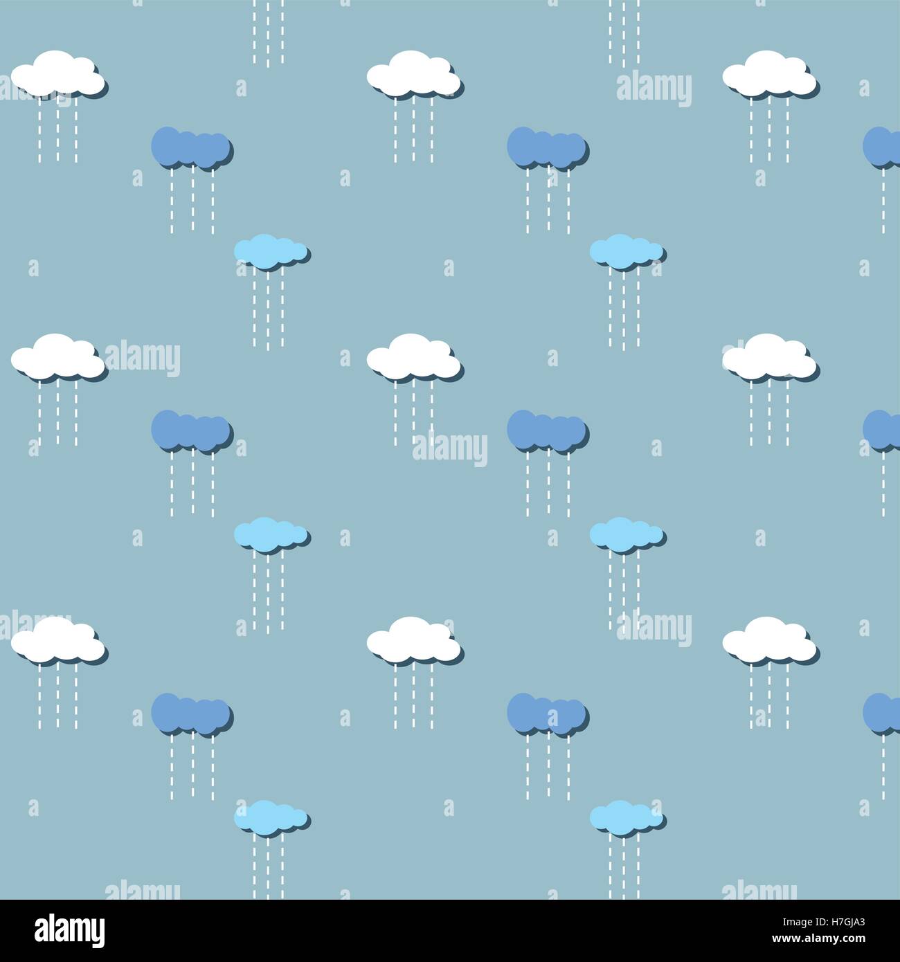Unusual clouds in blue Stock Vector Images - Alamy