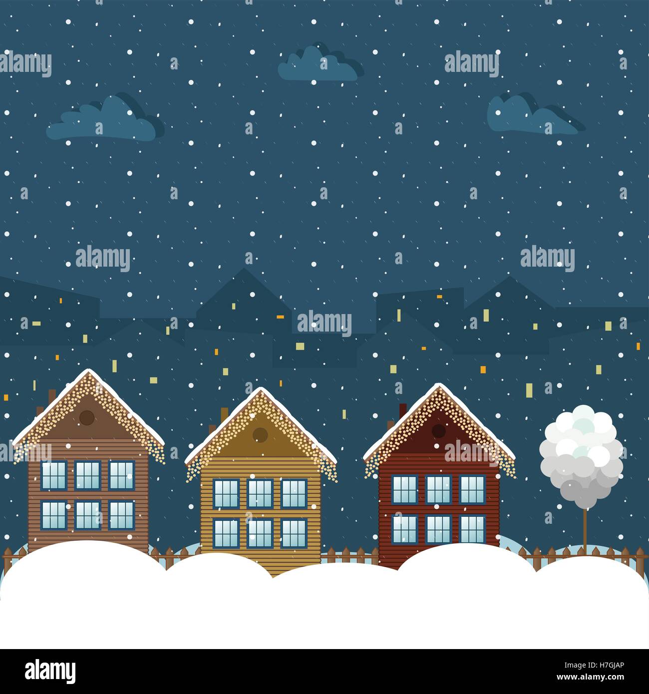 Warm at home winter Stock Vector Images - Alamy