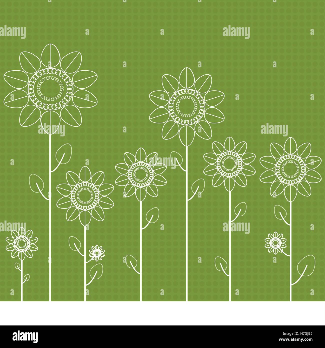 Abstract Field Of Colorful Sunflowers Stock Vector Image & Art - Alamy