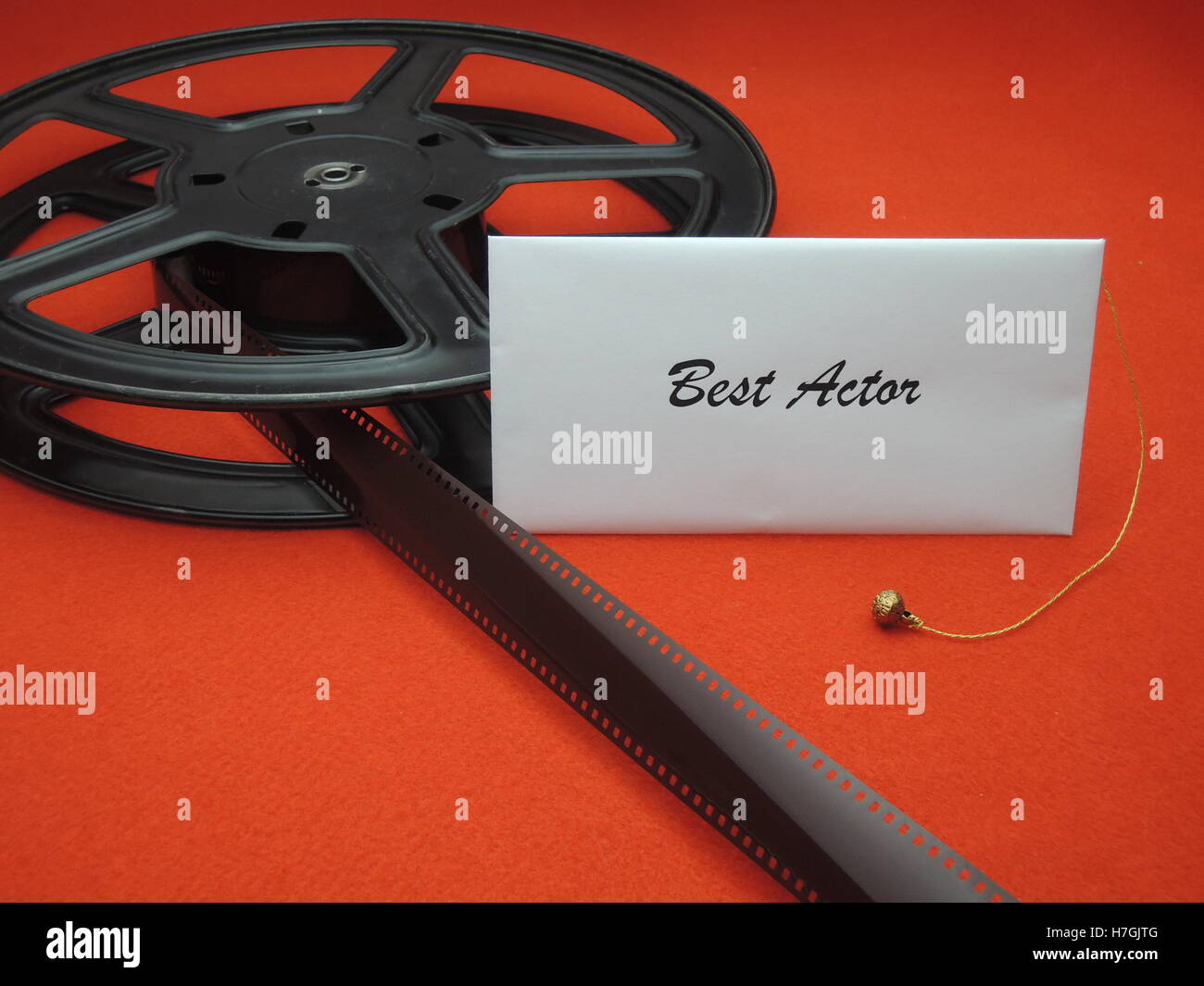 Envelope with best actor for a movie award Stock Photo - Alamy