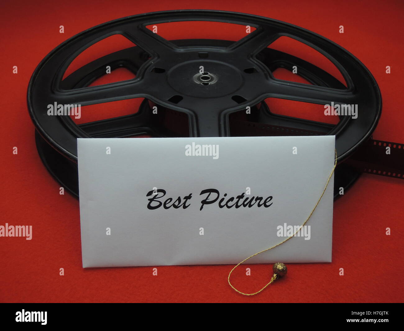 Envelope with best picture for a movie award Stock Photo - Alamy