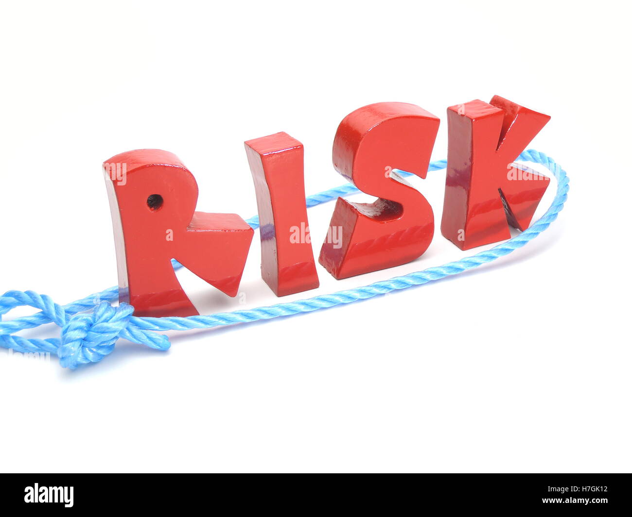 Risk letters rope hi-res stock photography and images - Alamy