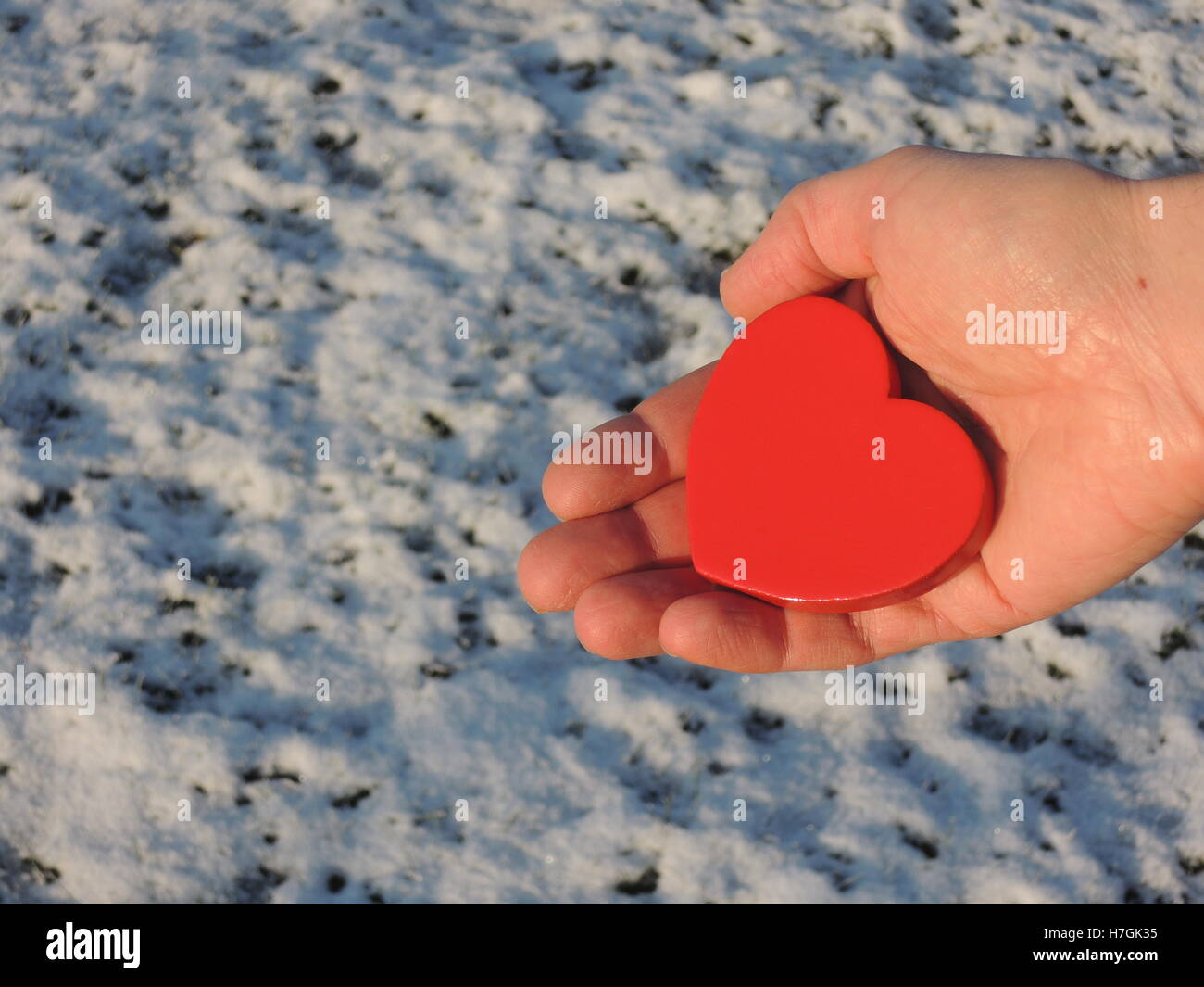 I give you my heart - a sign of love Stock Photo - Alamy