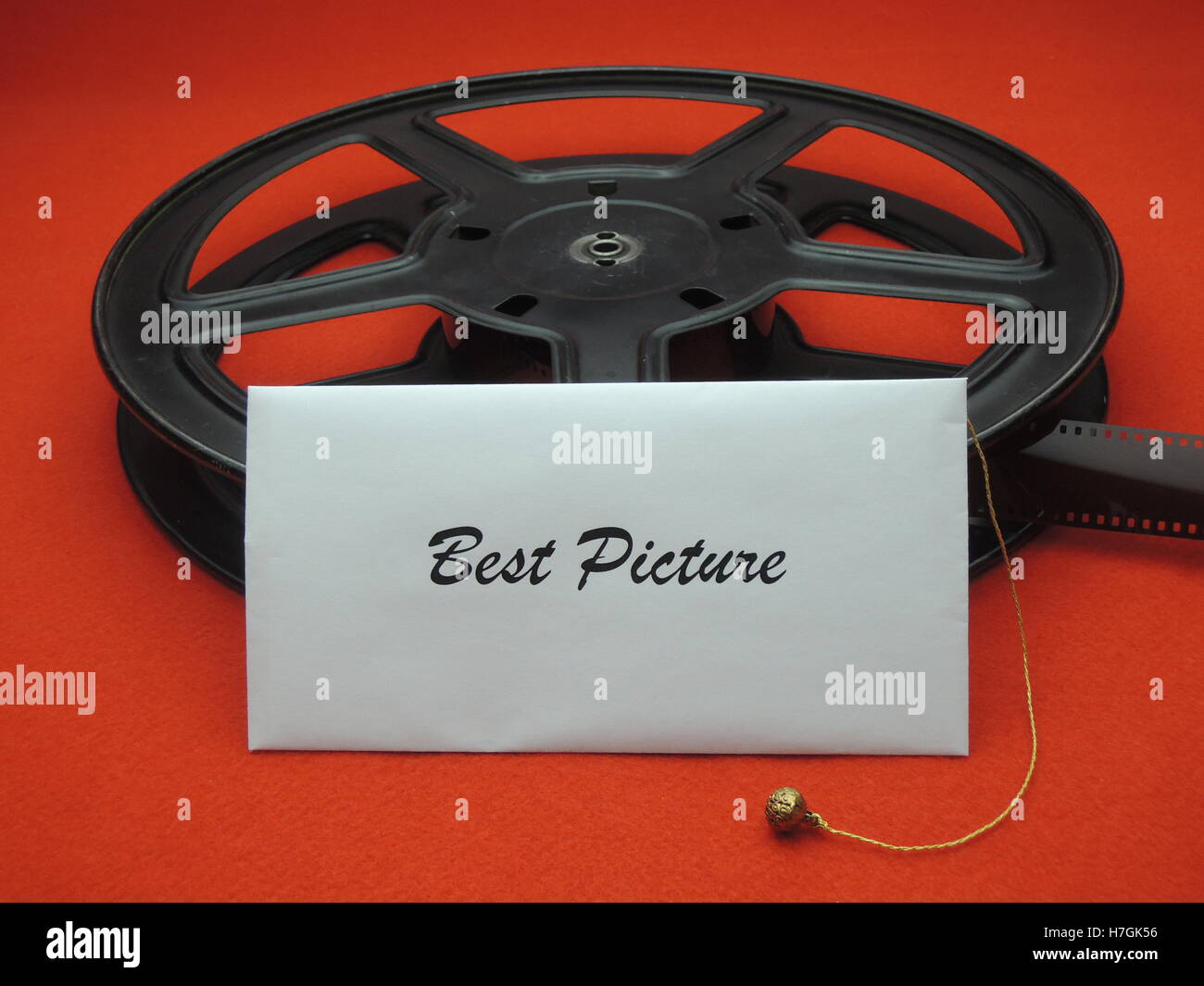 Envelope with best picture for a movie award Stock Photo - Alamy