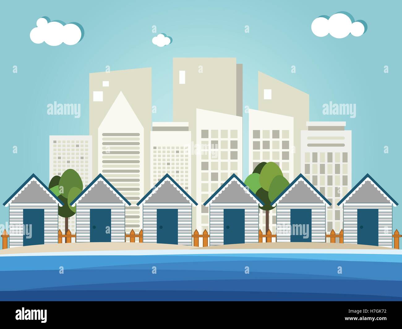 Sea haze background Stock Vector Images - Alamy