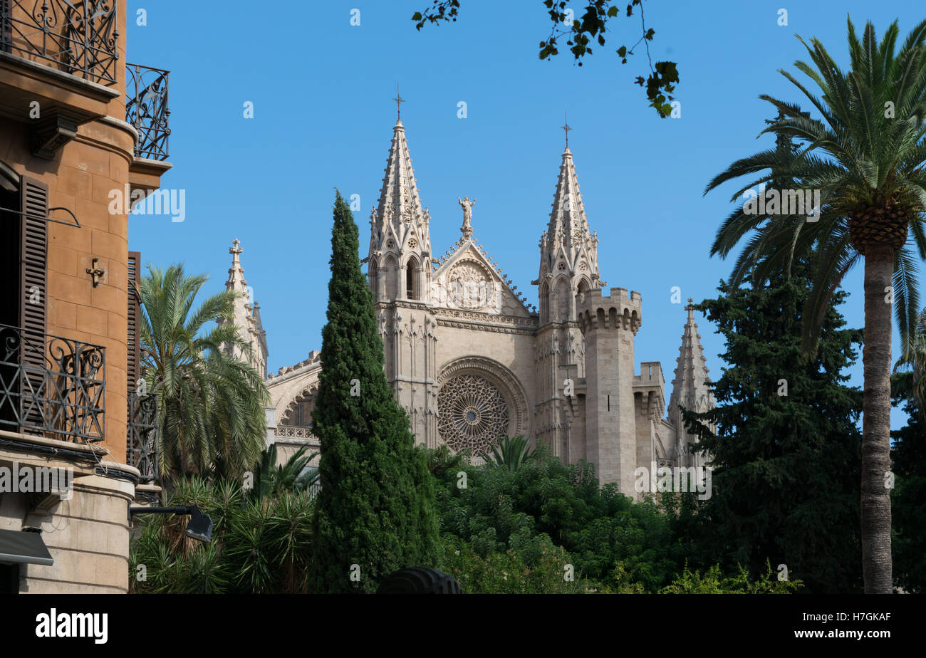 Cathedral of Palma De Mallorca/Majorca, Spain Stock Photo - Alamy