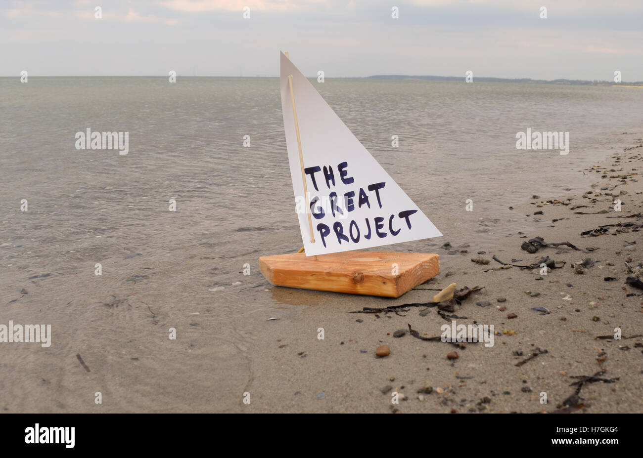 Abstract illustration of launching the great project Stock Photo - Alamy