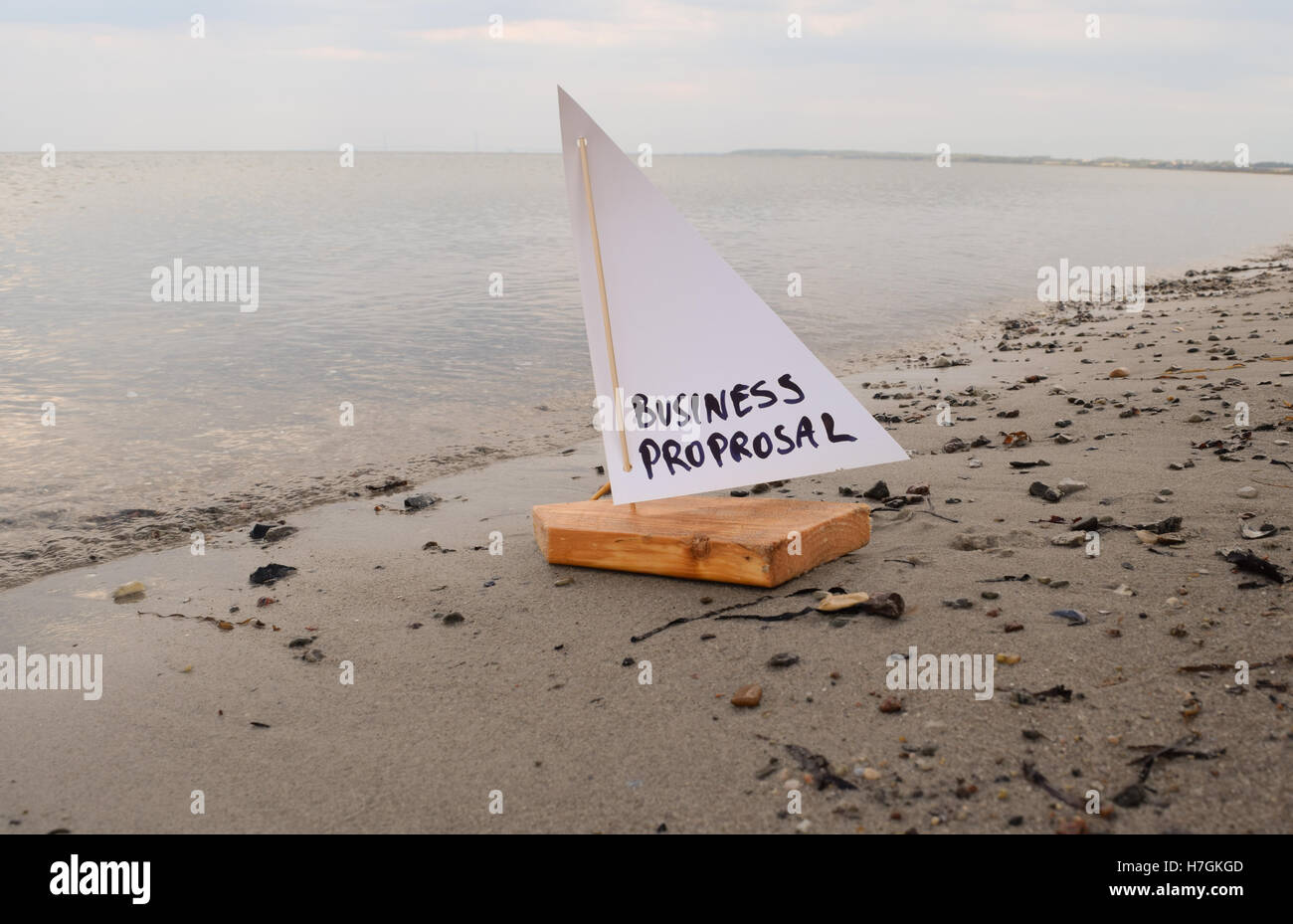 Abstract illustration of launching a business proposal Stock Photo - Alamy