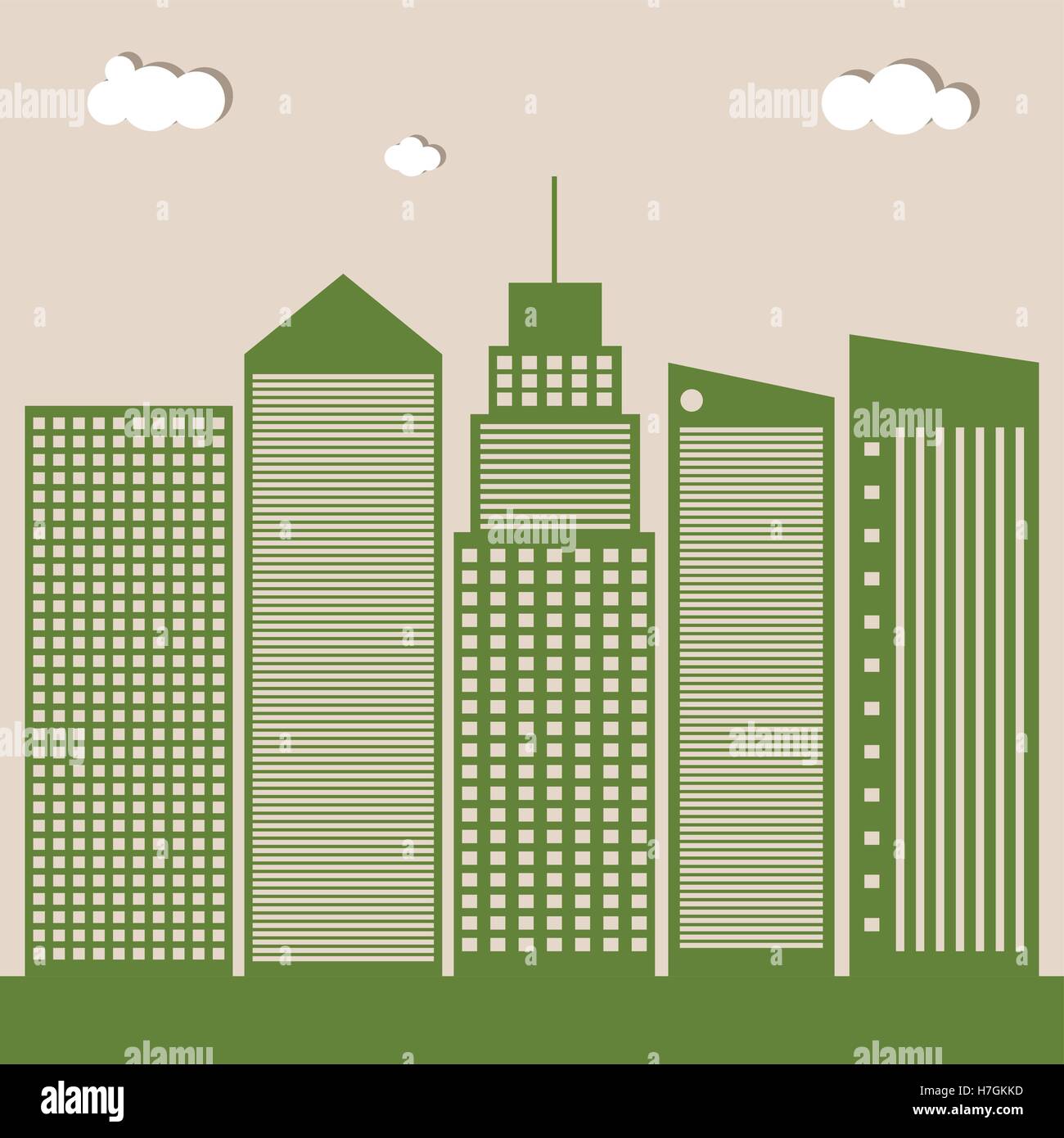 Modern Eco City. Think Green Concept Stock Vector Image & Art - Alamy