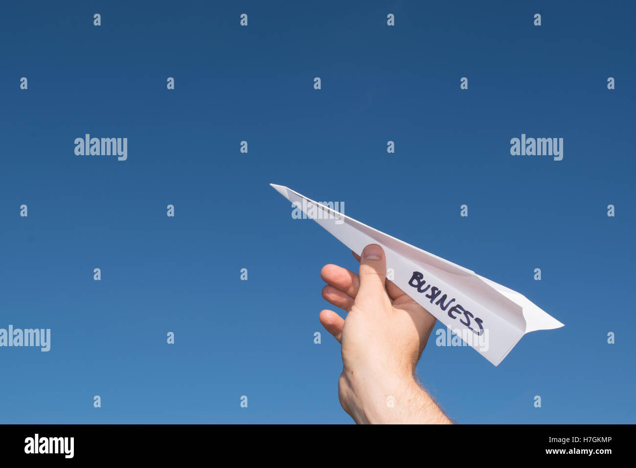 Conceptual illustration of launching a new business. Illustrated by a ...
