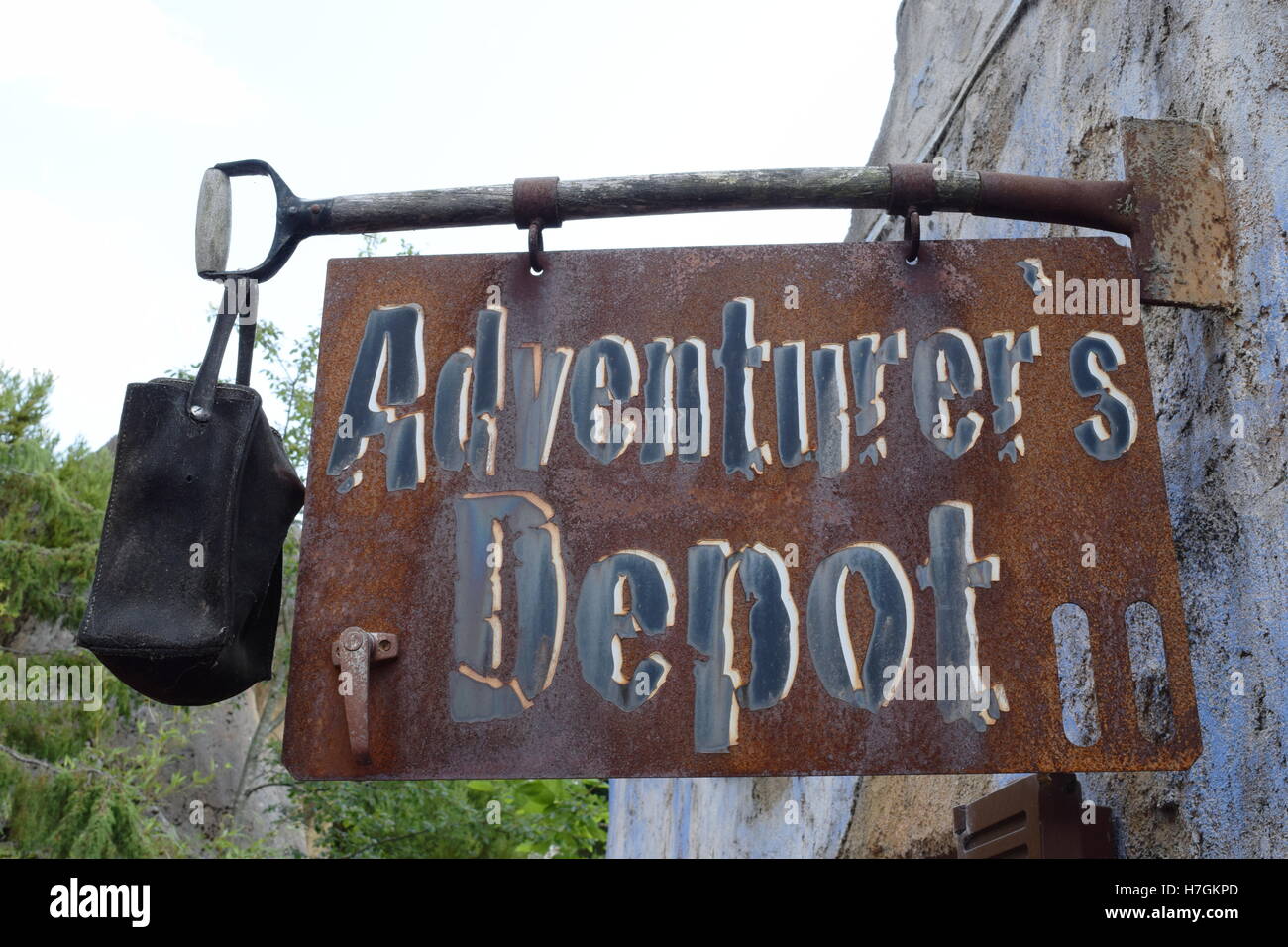 Adventurers depot - last shop before the wilderness Stock Photo - Alamy