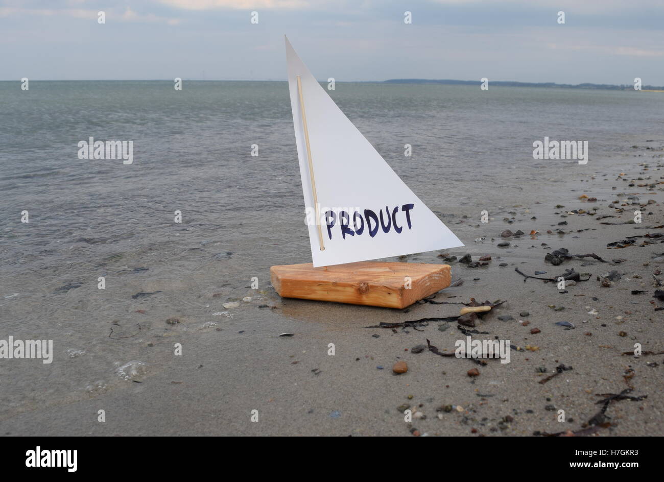 Abstract illustration of launching a new product Stock Photo - Alamy