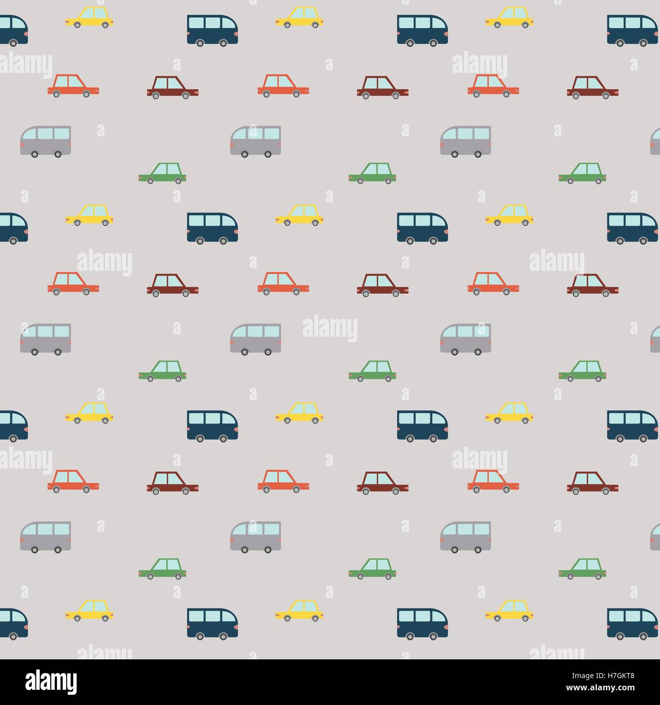 Blue Retro Cars Pattern Stock Vector Image & Art - Alamy