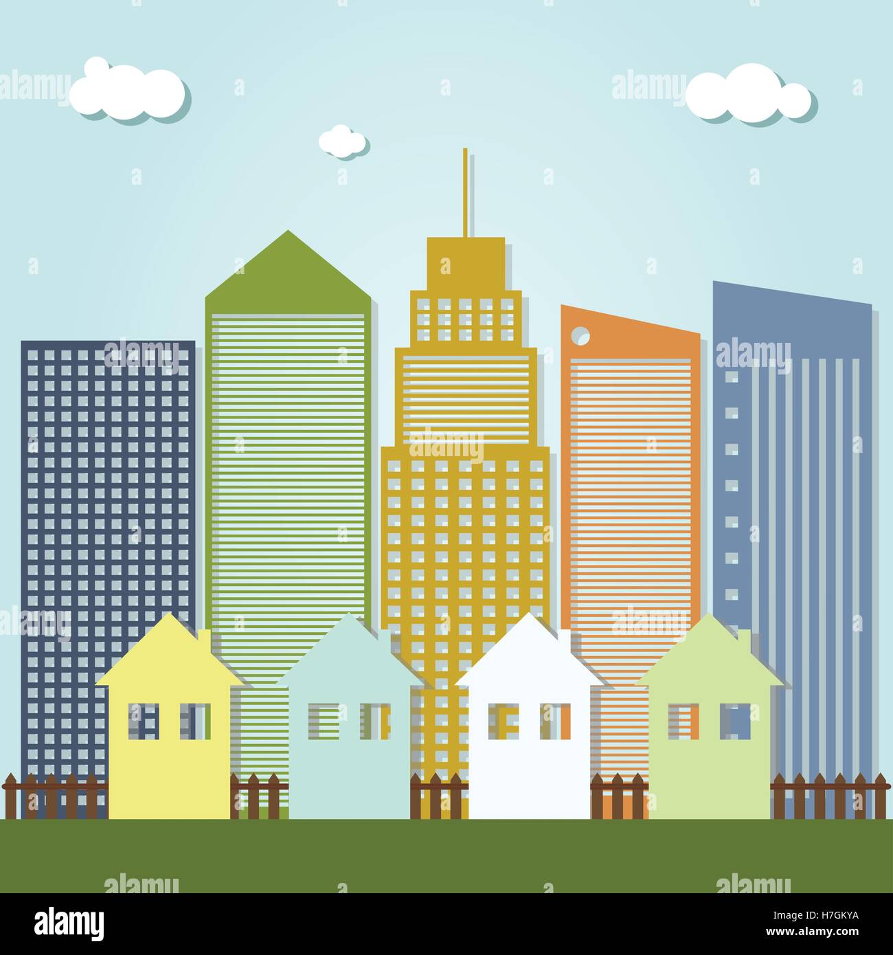 Modern Business City Concept Stock Vector Image & Art - Alamy