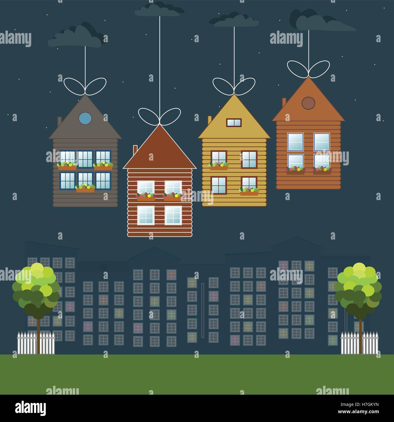 Immovable properties Stock Vector Images - Alamy