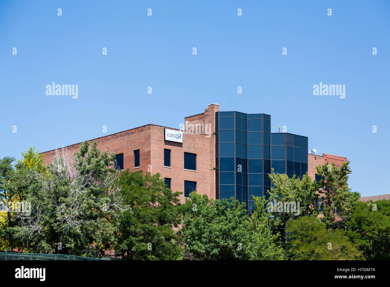 An old brick building in Denver's Convergence Park Stock Photo - Alamy