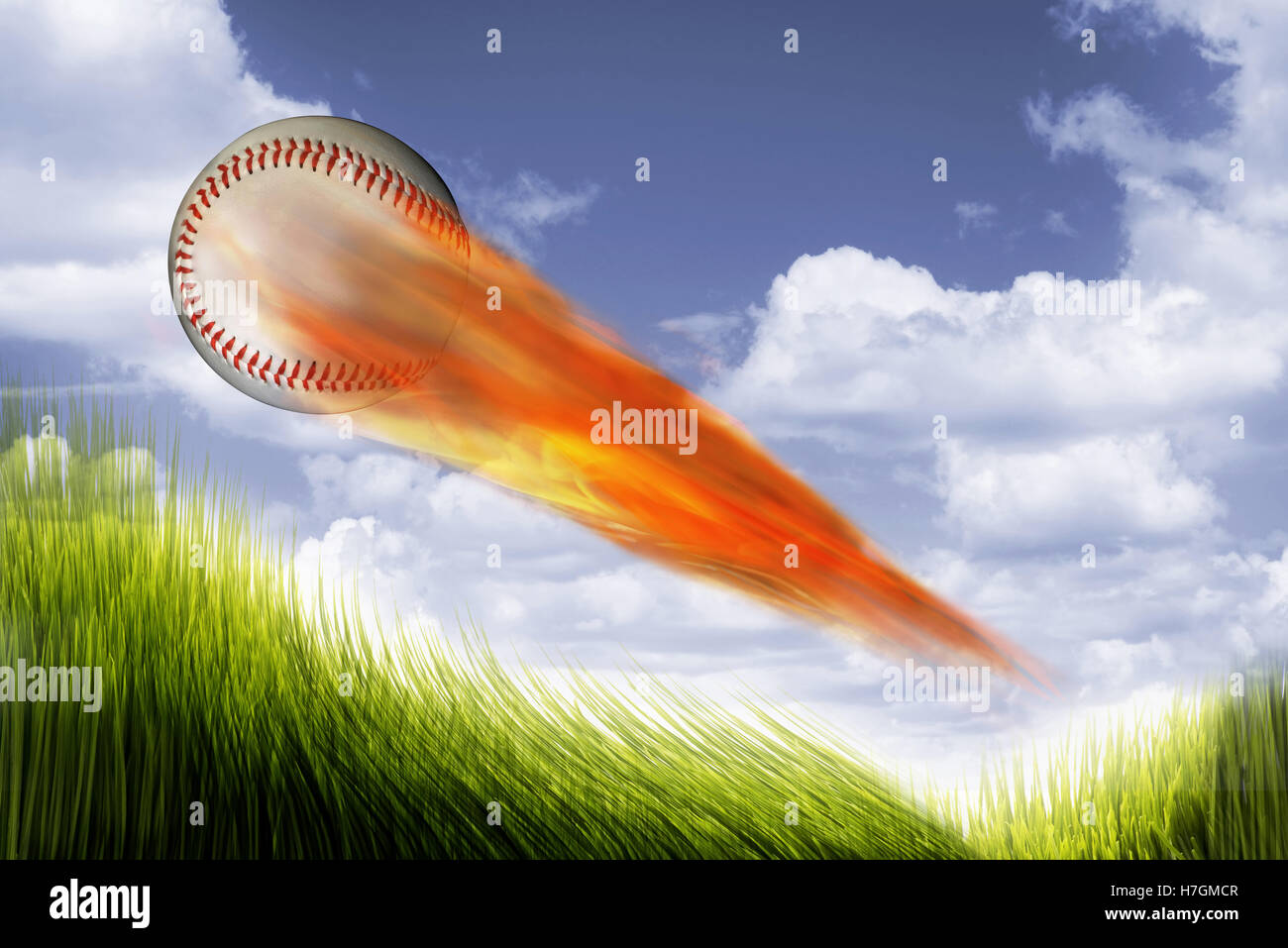 Baseball ball fire hi-res stock photography and images - Alamy