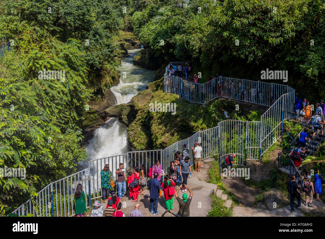 Davi's falls in Pokhara Nepal Stock Photo - Alamy
