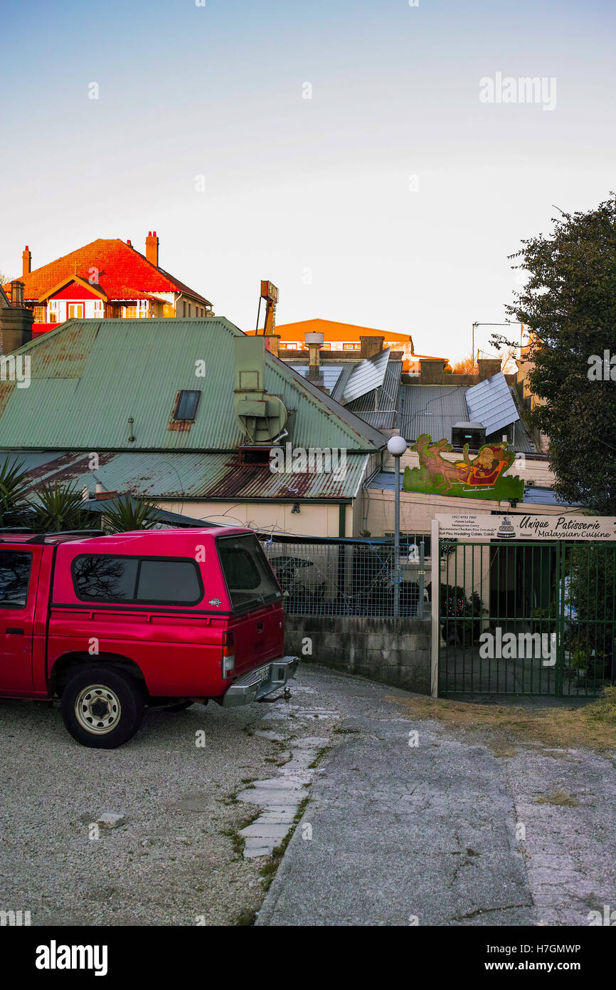 Rundown old buildings in an Australian town at sunset Stock Photo - Alamy