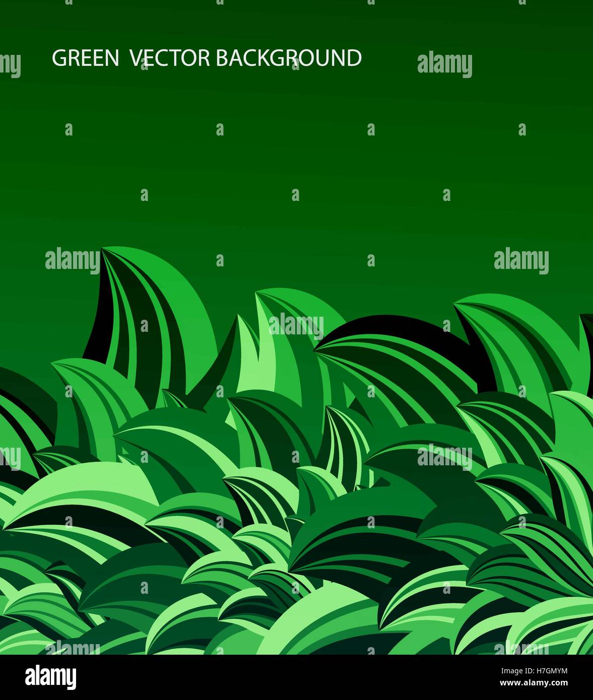 green leaves abstract vector background illustration Stock Vector Image ...